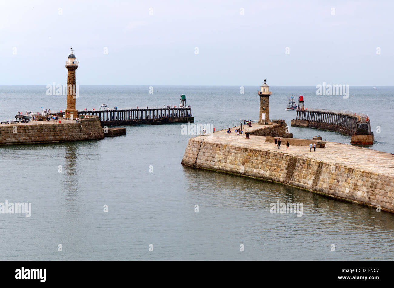 Whitby Abbey and Coast, Yorkshire Moors and Coast Stock Photo - Alamy