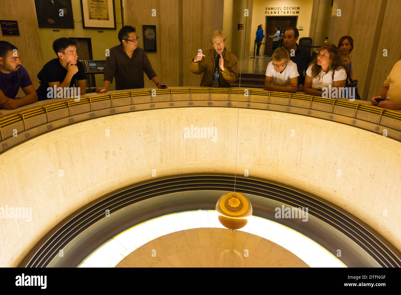 Foucault Pendulum at Griffith Observatory, Los Angeles, CA Stock Photo ...