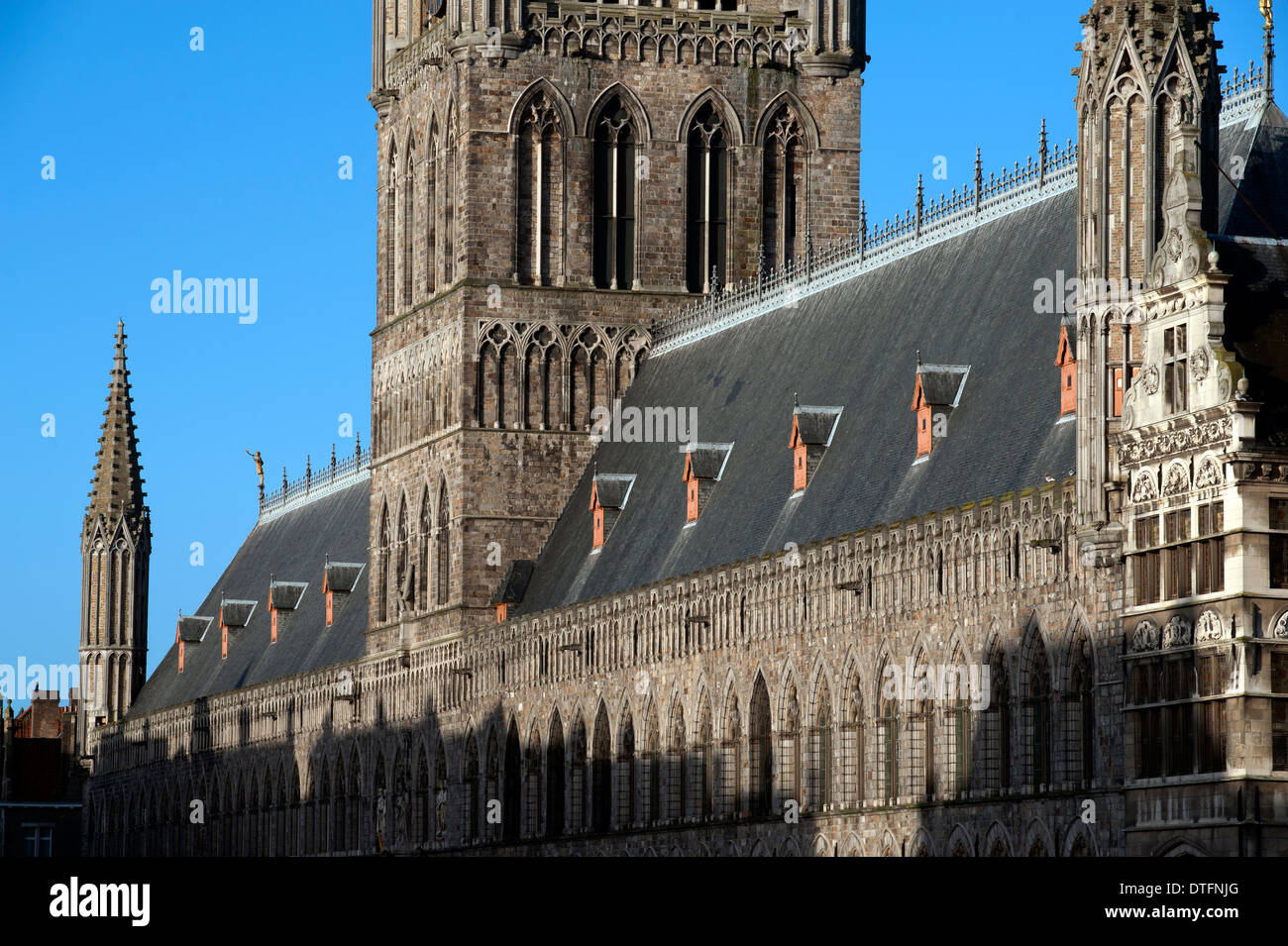 Ypres Cloth Hall (Dutch: Lakenhal or Lakenhalle), in Ypres ( Ieper ...