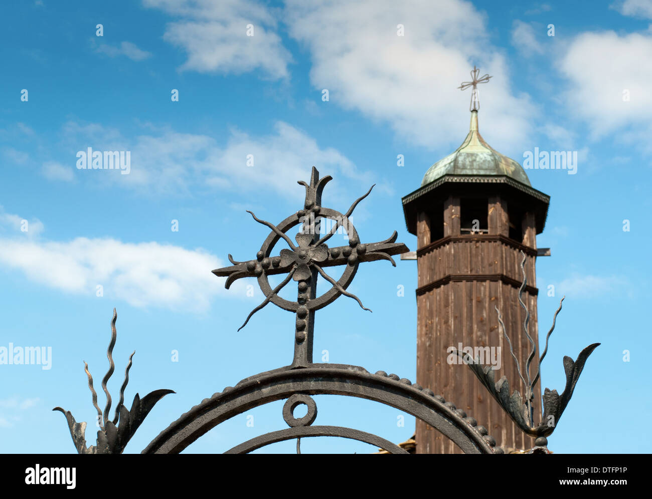 An old metal cross on church Stock Photo - Alamy