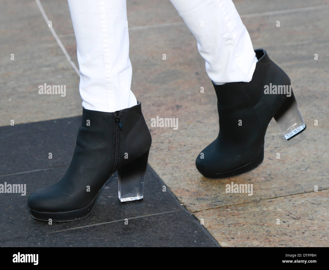 Andreea Chidu arriving at the Rebecca Minkoff runway shown in New York ...