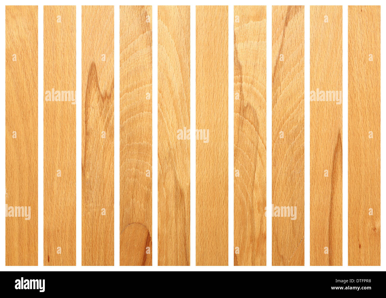 vertical wooden boards isolated on white for floor design Stock Photo ...