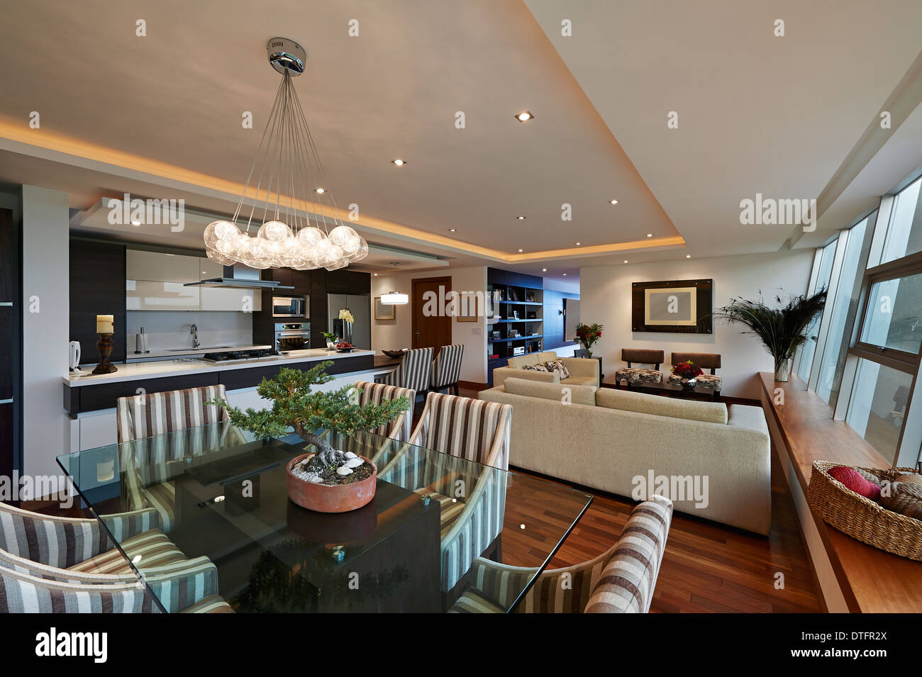 Interior design: Big Modern Living room Stock Photo - Alamy