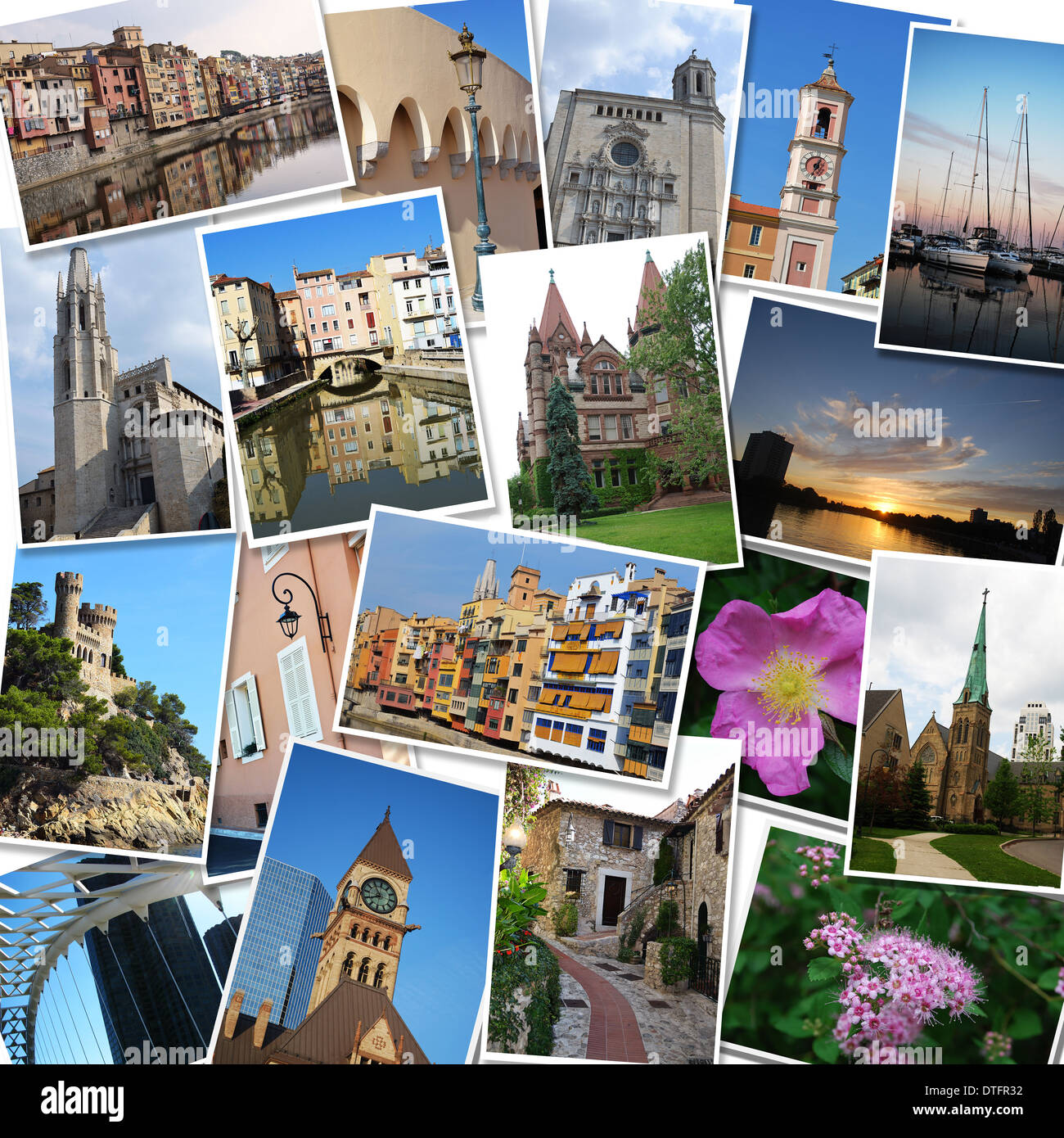 Travel photographs collage Stock Photo - Alamy