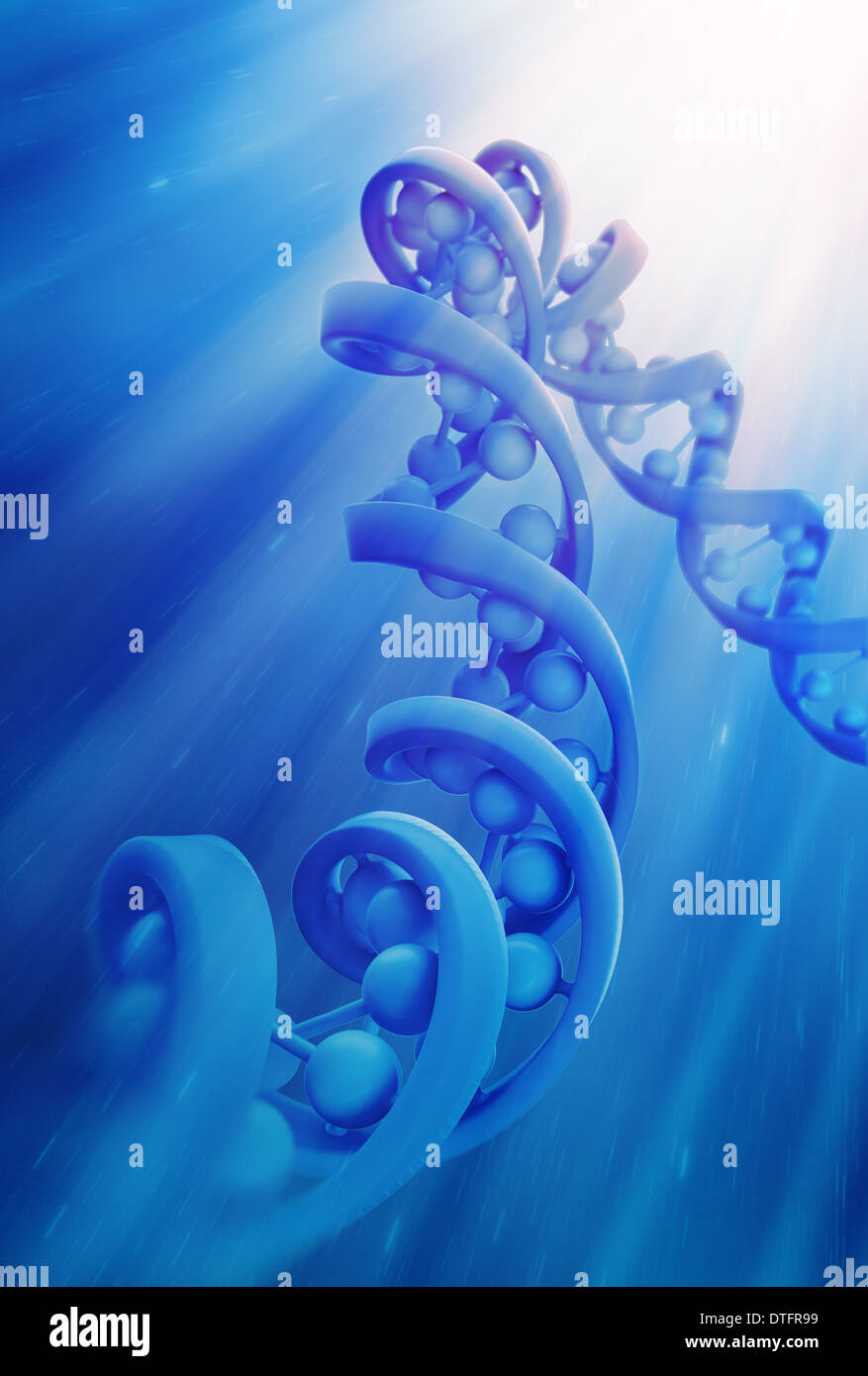 DNA strand model - genetics concept Stock Photo - Alamy