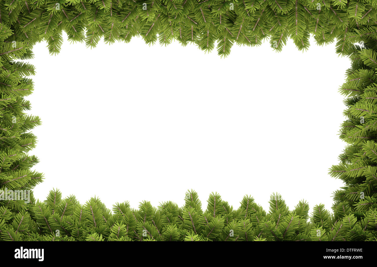 Christmas background natural decorative border Stock Photo - Alamy