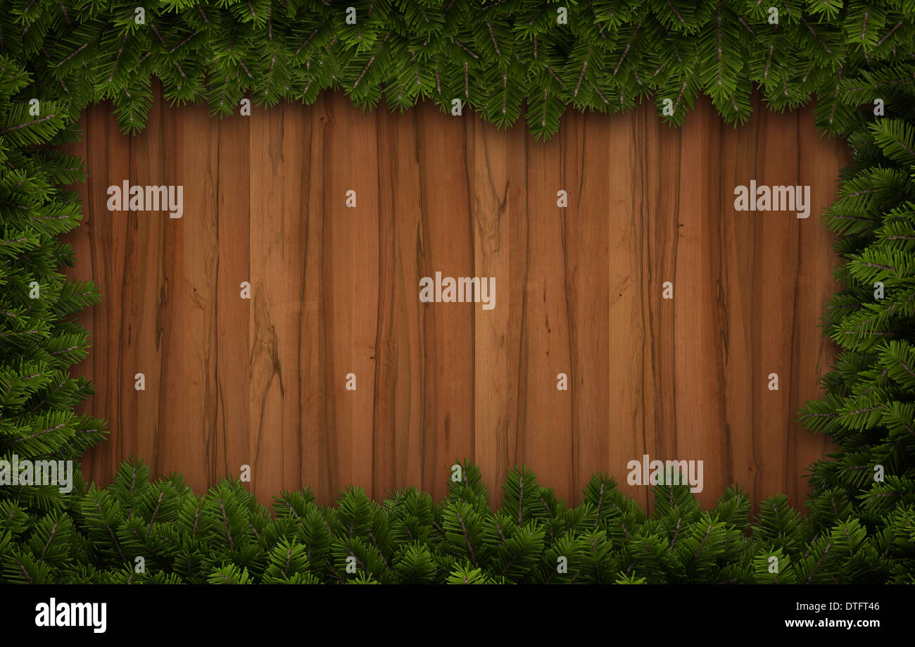 Christmas background natural decorative border Stock Photo - Alamy