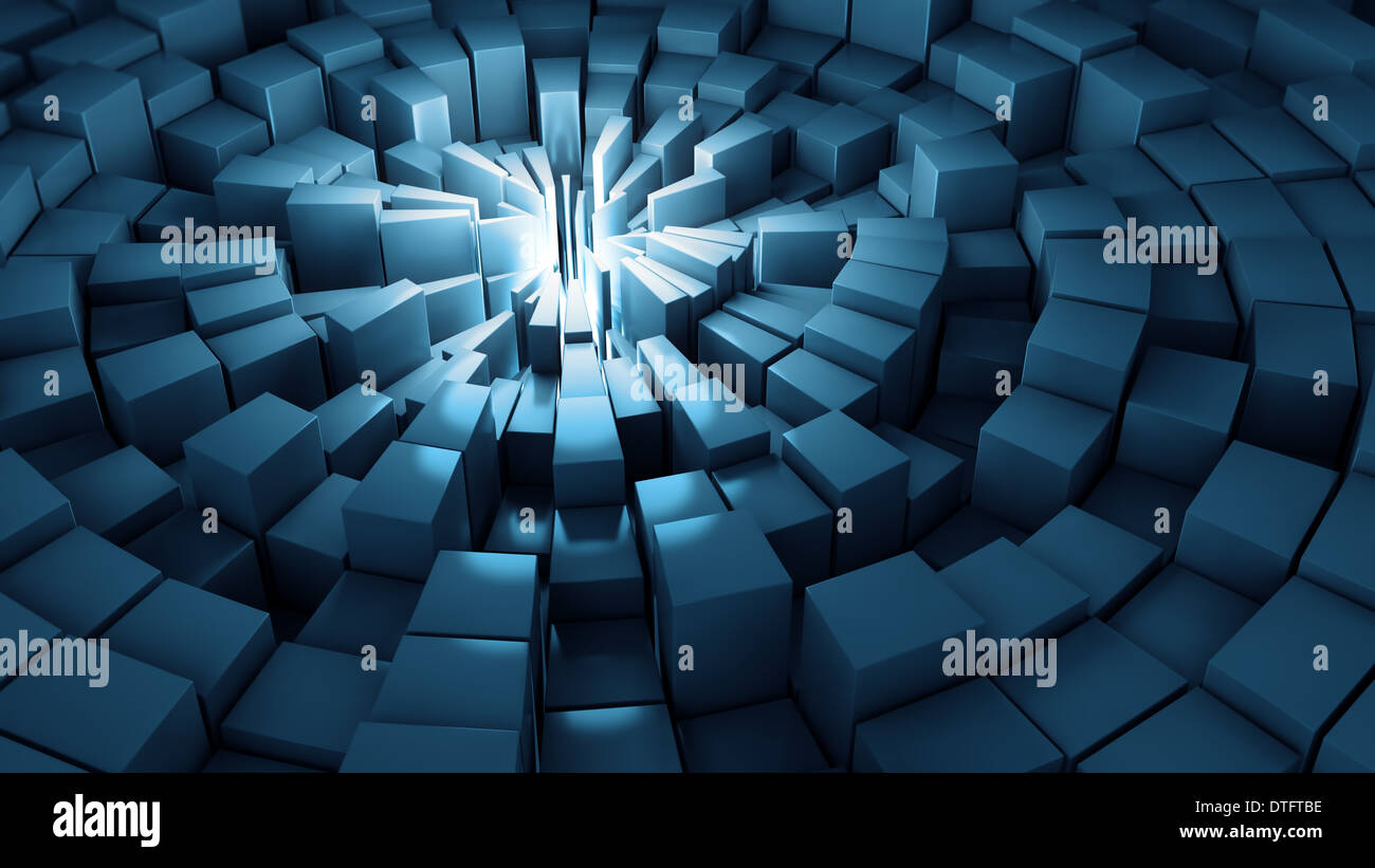 Technology abstract - light shining from an abstract core Stock Photo ...