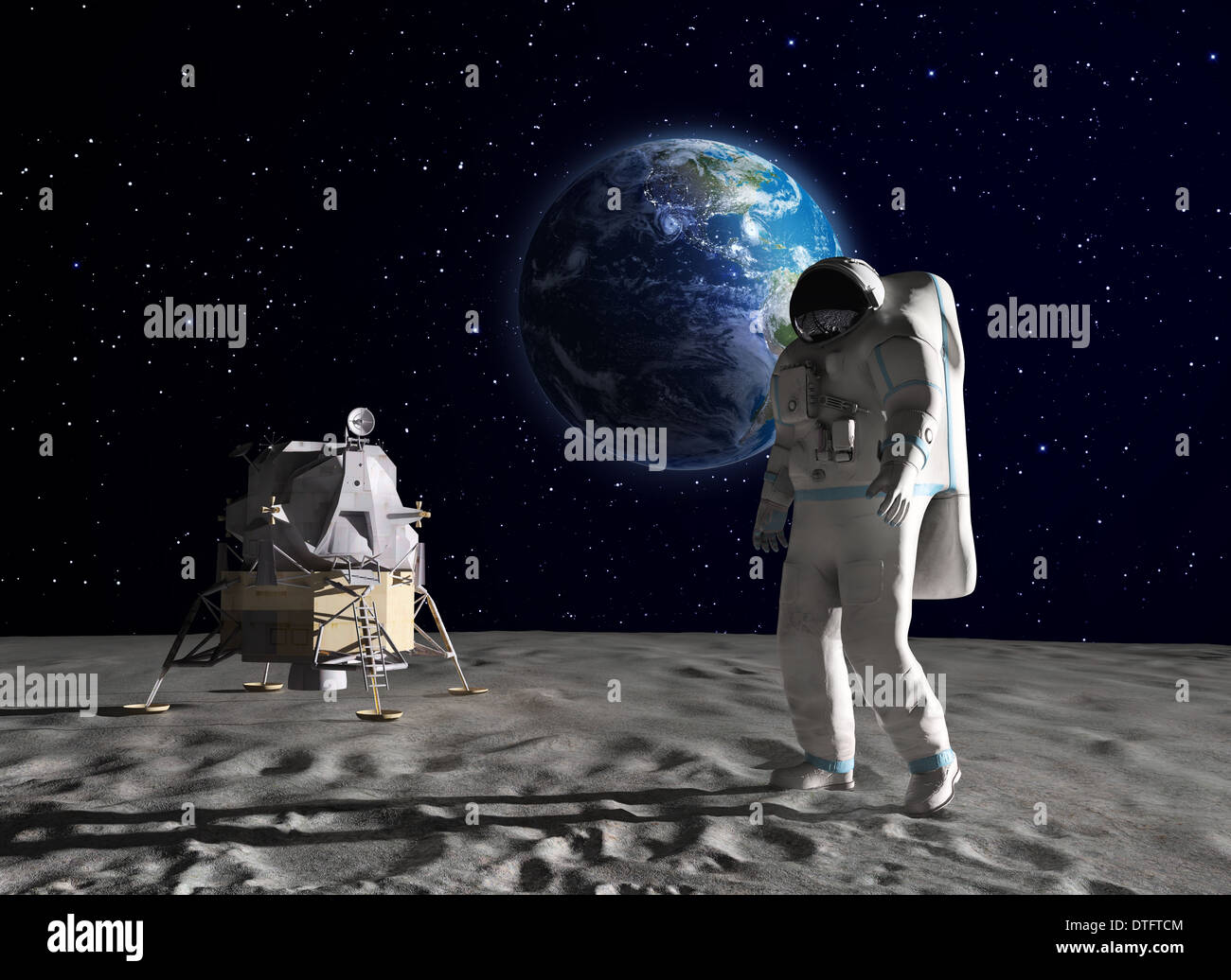 Astronaut, moon landing hi-res stock photography and images - Alamy