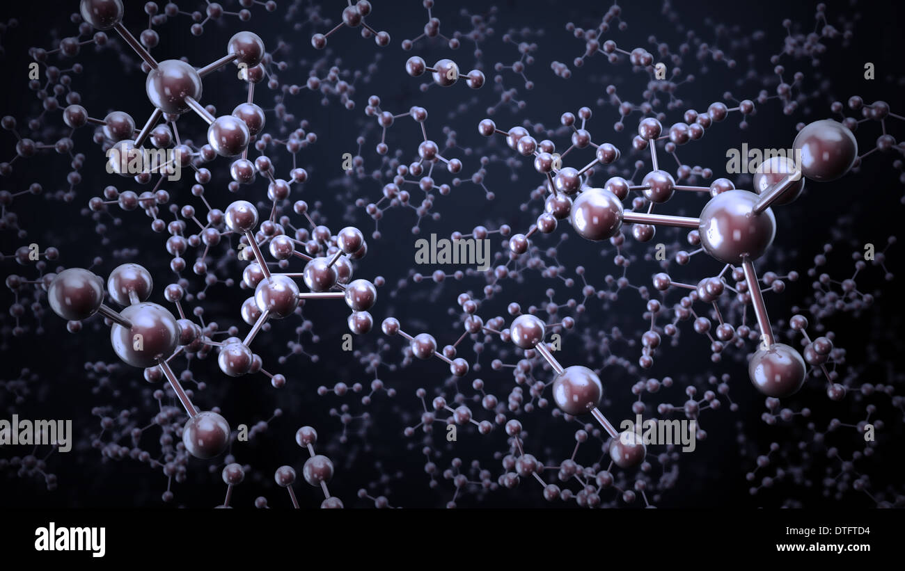 Different 3D molecules - chemistry and science background Stock Photo ...