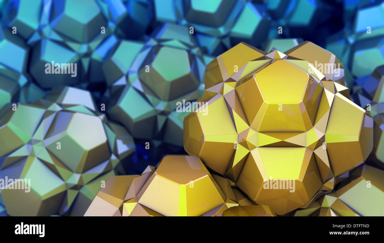 3D abstract shapes - technology background Stock Photo - Alamy