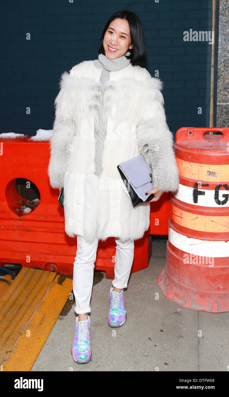 Lucky magazine editor-in-chief Eva Chen arriving at the Diane von ...
