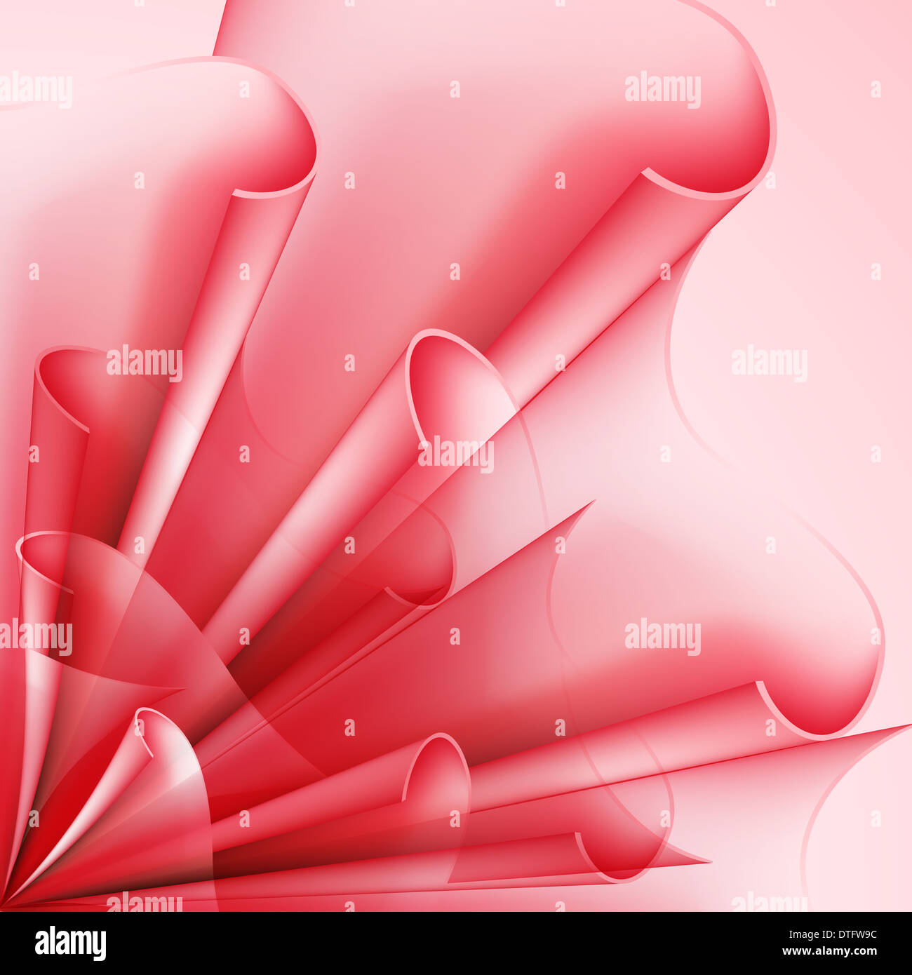 Abstract background with curved flag elements in red shades Stock Photo ...