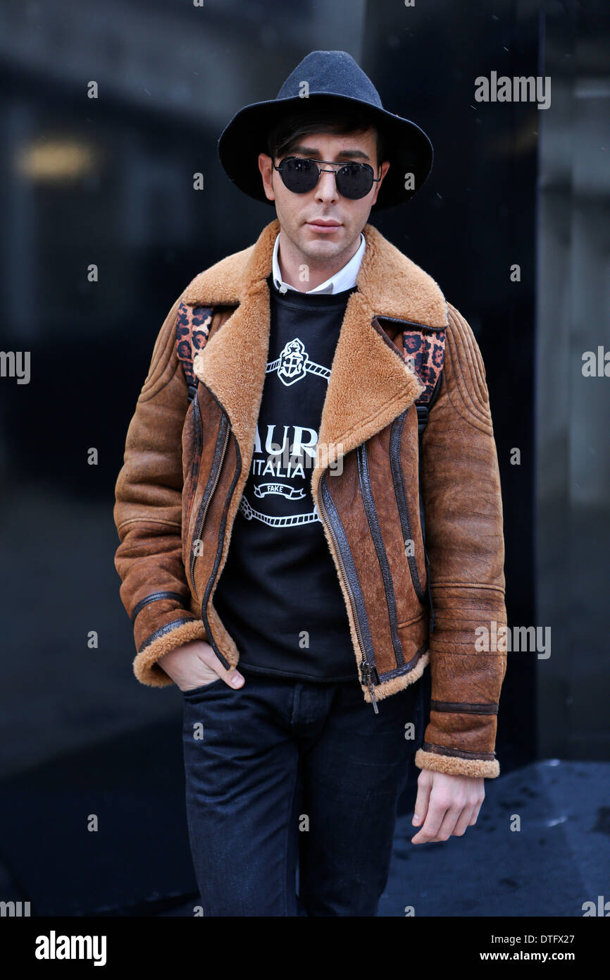 Matteo Manzini arriving at Somerset House in London - Feb 15, 2014 ...