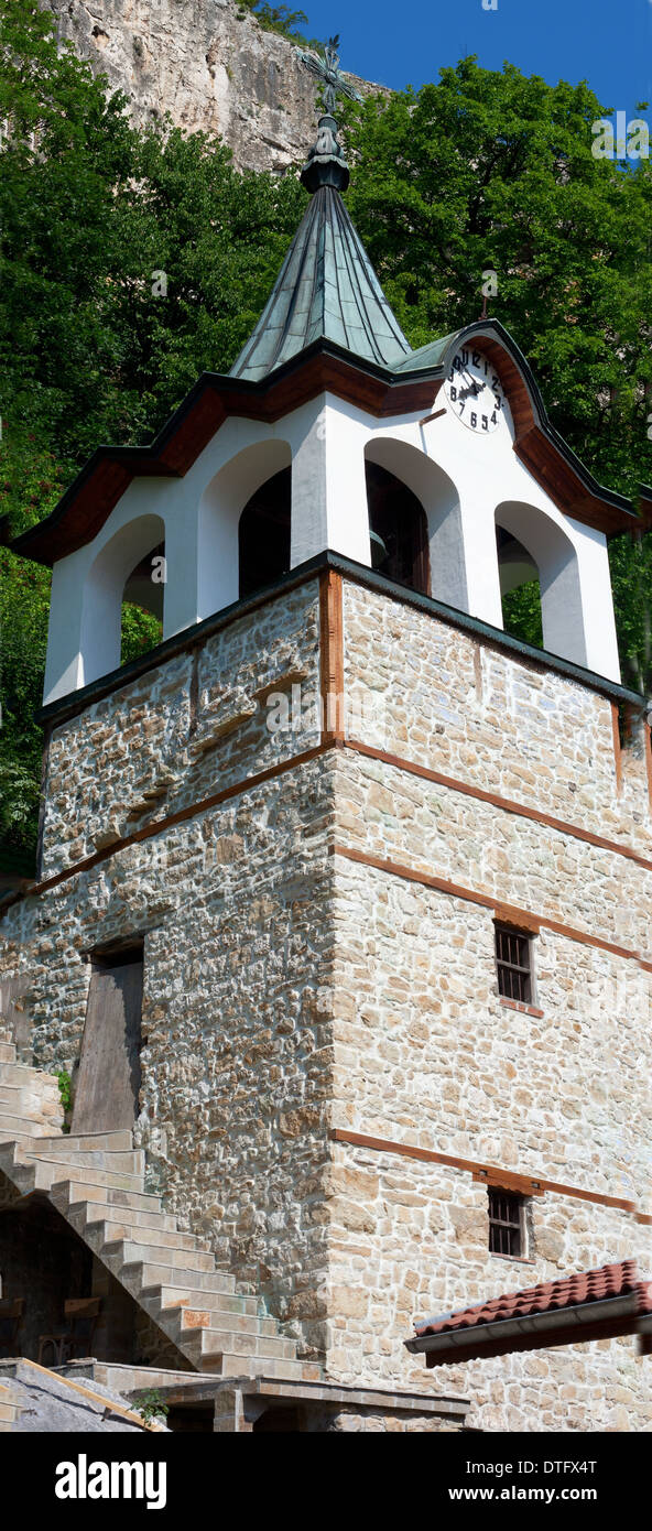 Old church tower clock Stock Photo - Alamy