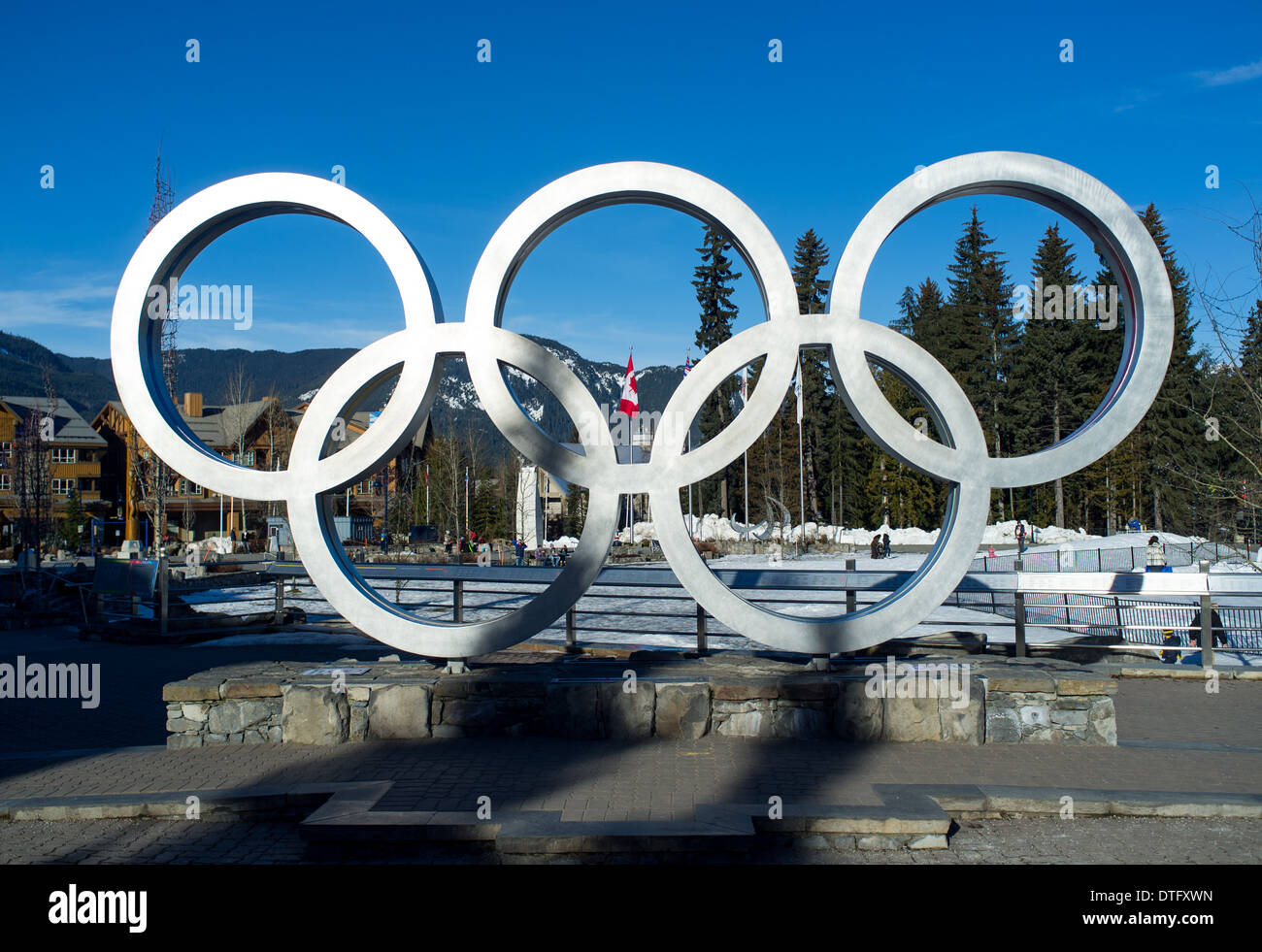 Whistler olympic rings hi-res stock photography and images - Alamy