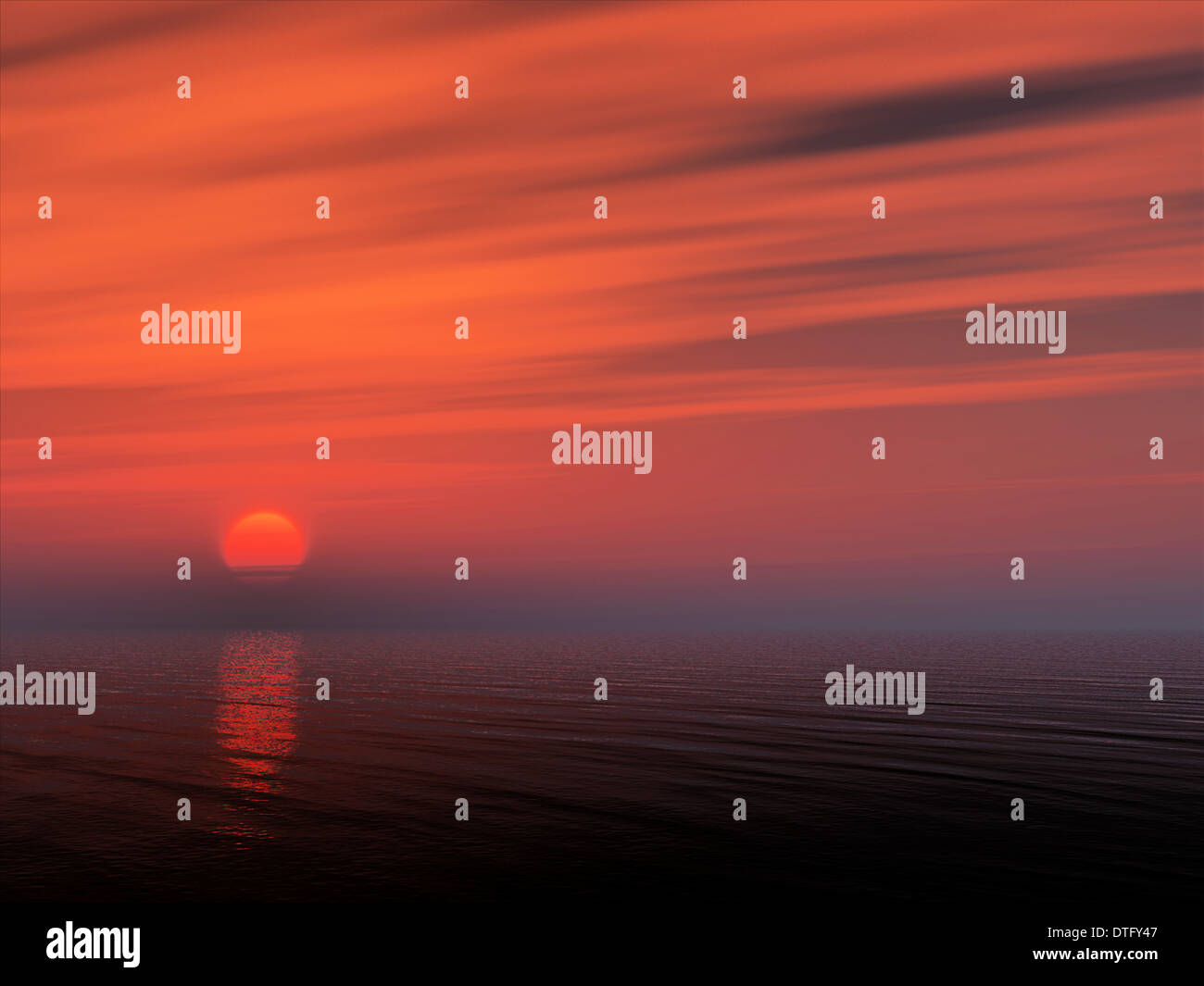 red sea sunset Stock Photo - Alamy