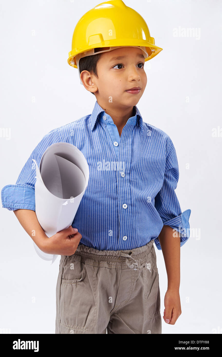 Young boy engineer Stock Photo - Alamy
