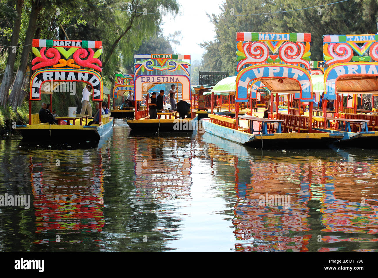 Canals of Xochimilco, World Heritage Site, Mexico City Stock Photo - Alamy
