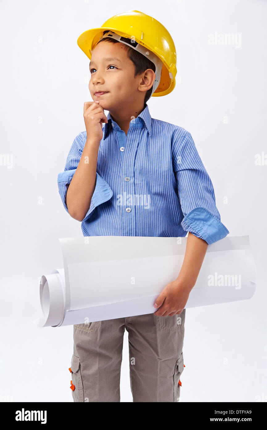Young boy engineer Stock Photo - Alamy