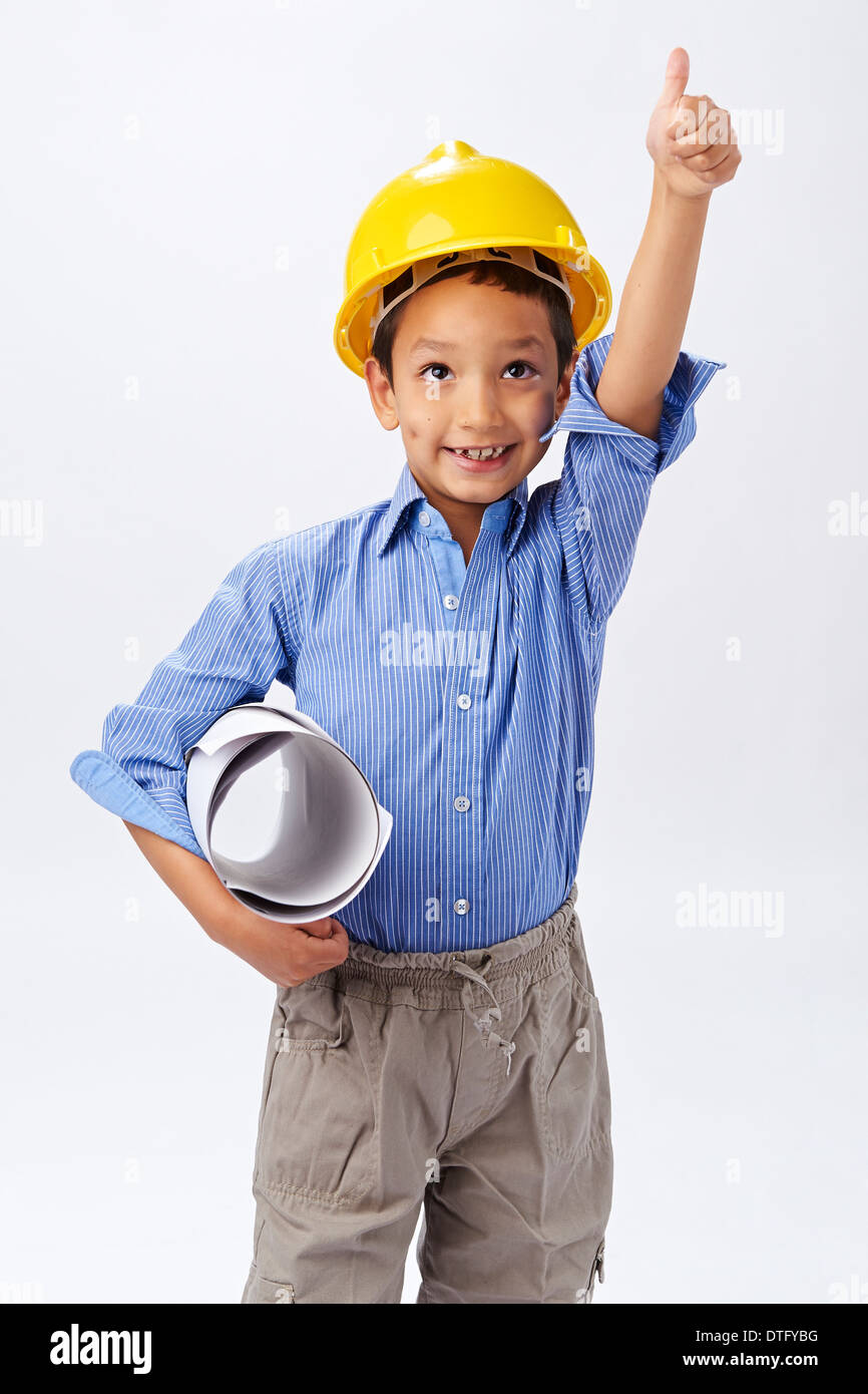 Young boy engineer Stock Photo - Alamy
