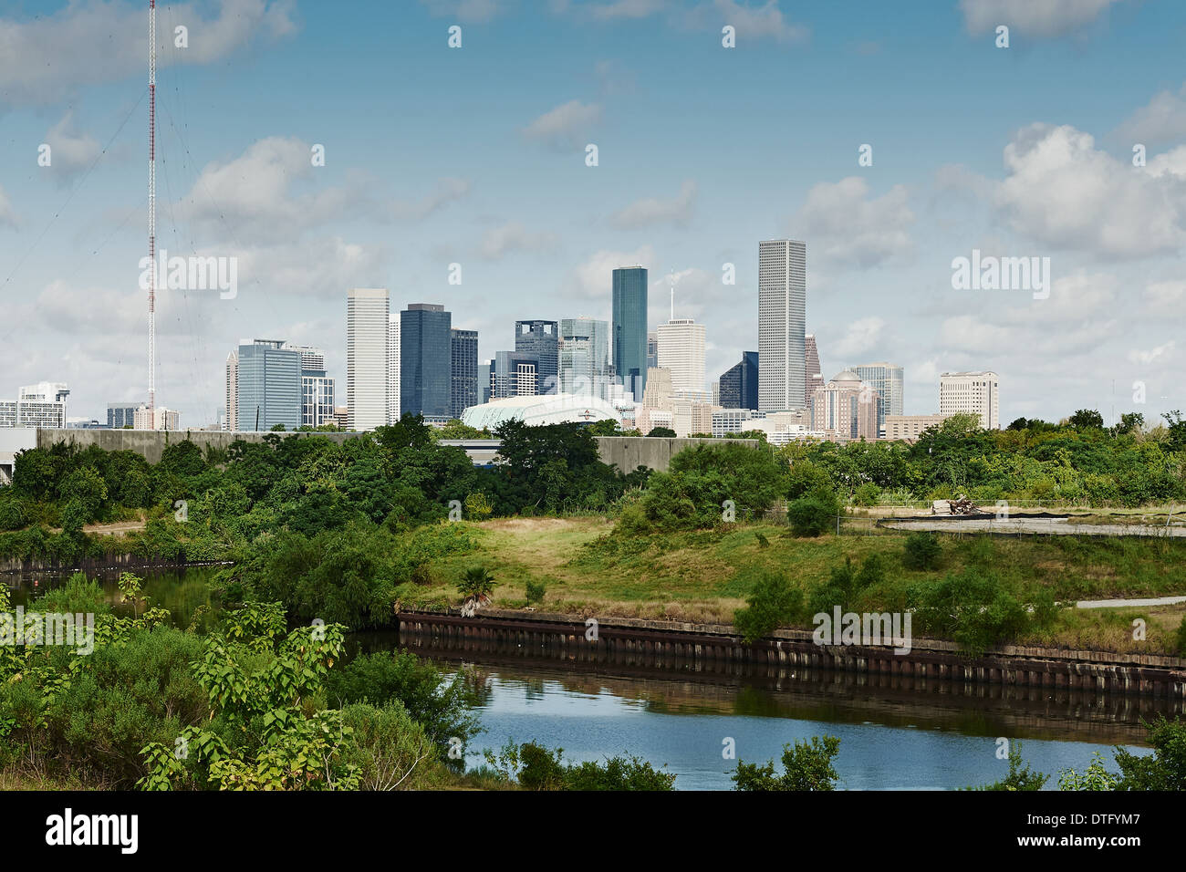 Houston, Texas. Skyline summer day Stock Photo - Alamy