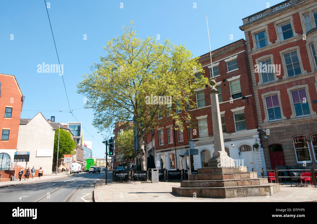 Weekday Cross in Nottingham City, Nottinghamshire England UK Stock ...