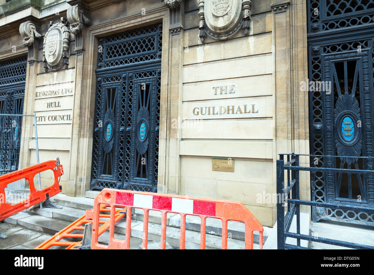 The Guildhall entrance building facade City Council offices Kingston ...