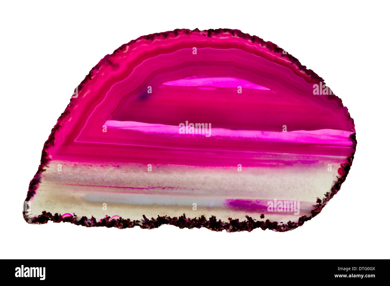Pink agate slice hi-res stock photography and images - Alamy