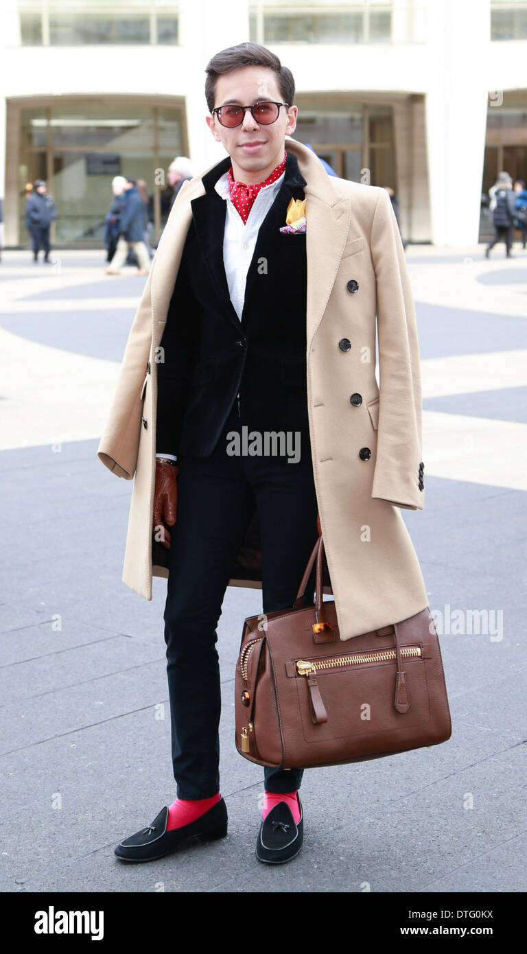 Alex arriving at the Herve Leger runway show in New York City - Feb 8 ...