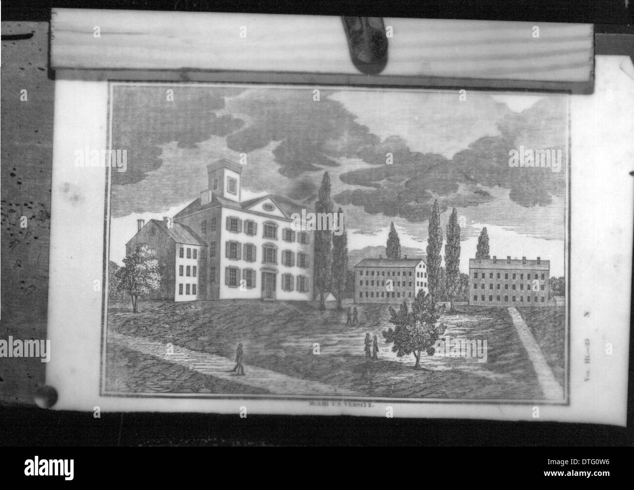 This lithograph from Miami University showcases the architectural ...