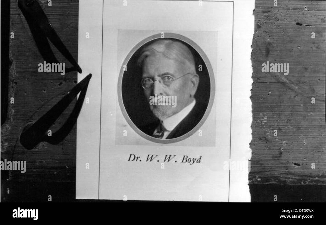 This portrait photograph features President W. W. Boyd of Western ...