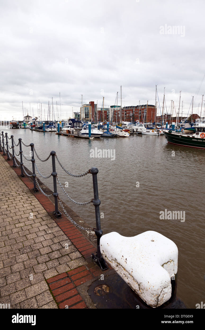Hull Marina boats in the Humber sea Kingston Upon hull East Riding city ...