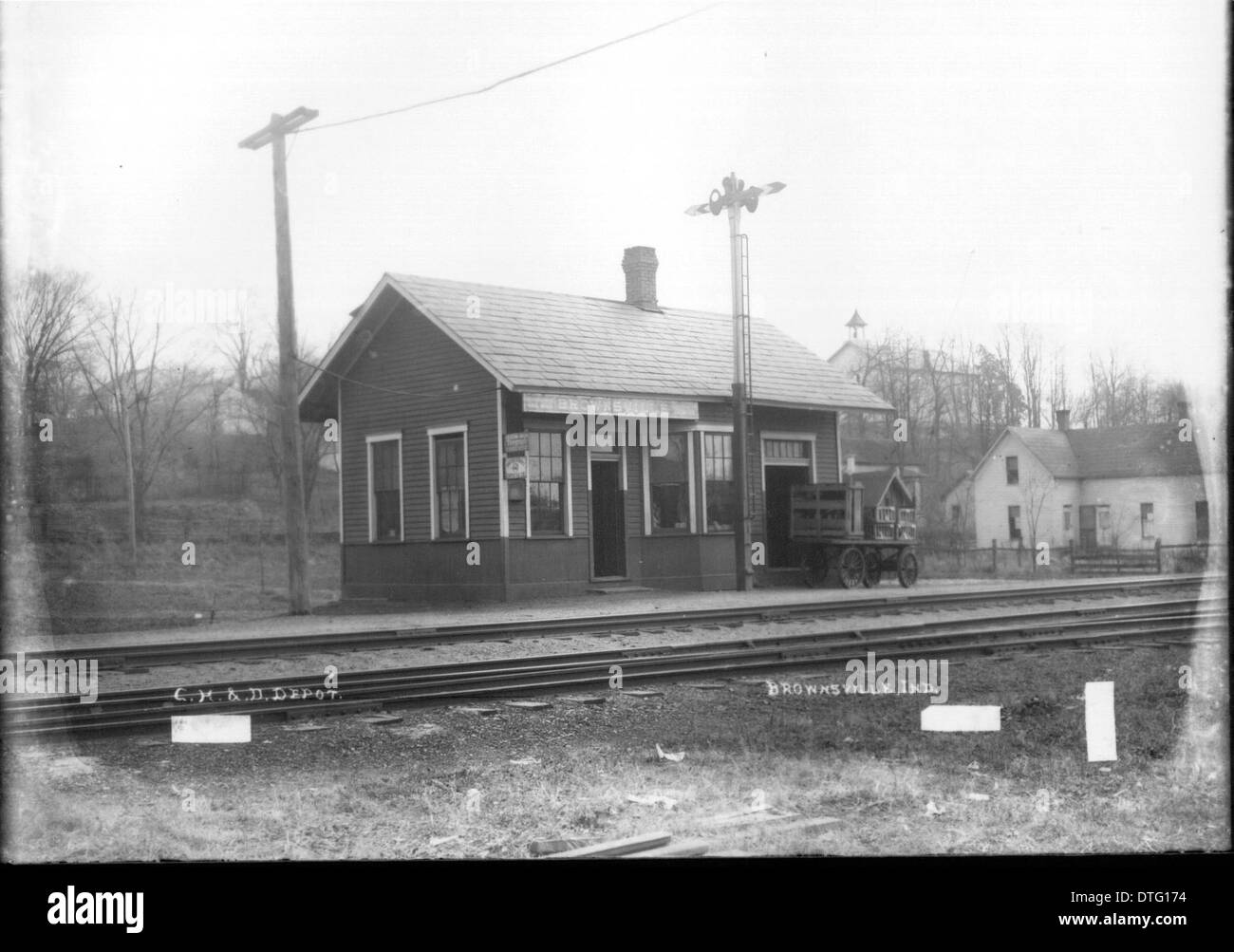 Digital photograph of railroad depot hi-res stock photography and ...
