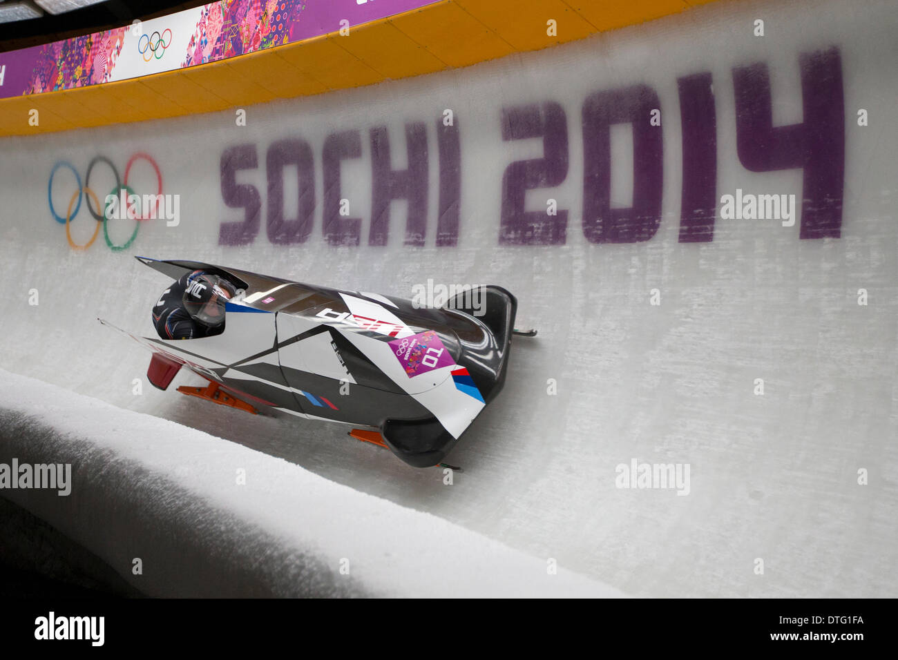 Olympic games sochi bobsleigh hi-res stock photography and images - Alamy