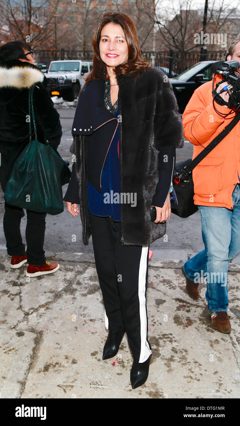 Averyl Oates arriving at the Diane von Furstenberg runway shown in New ...