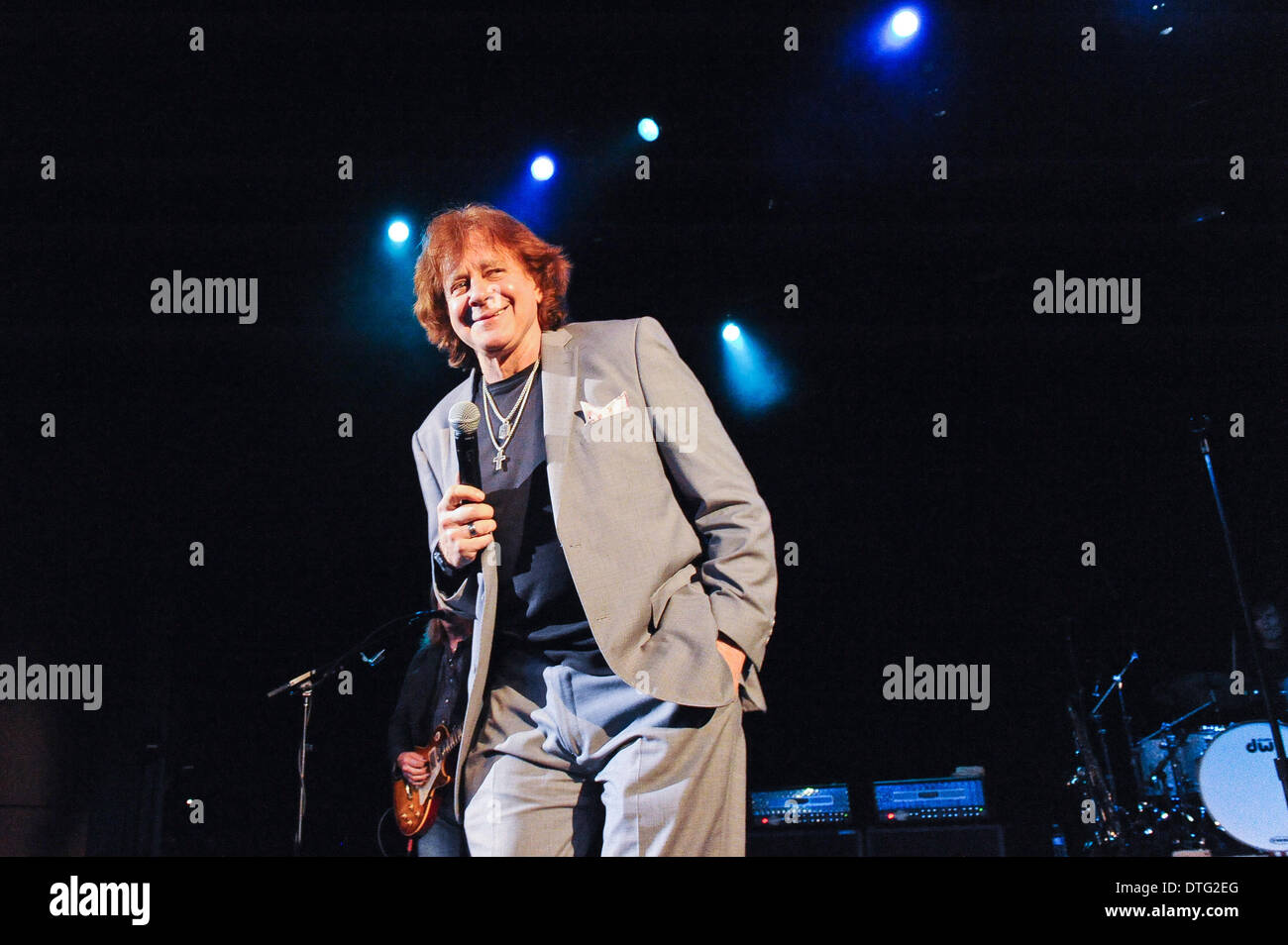 San Antonio, Texas, USA. 16th Feb, 2014. Singer Eddie Money performs in ...