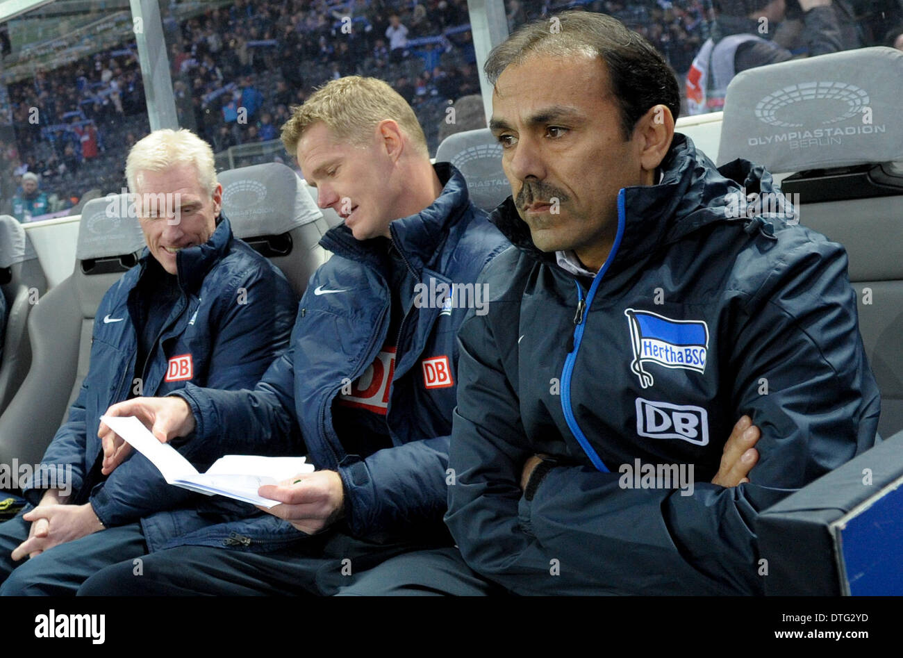 Berlin, Germany. 16th Feb, 2014. Berlin's assistant coaches Rob Reekers ...