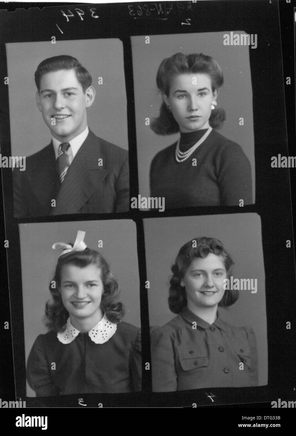 High school yearbook archive Black and White Stock Photos & Images - Alamy