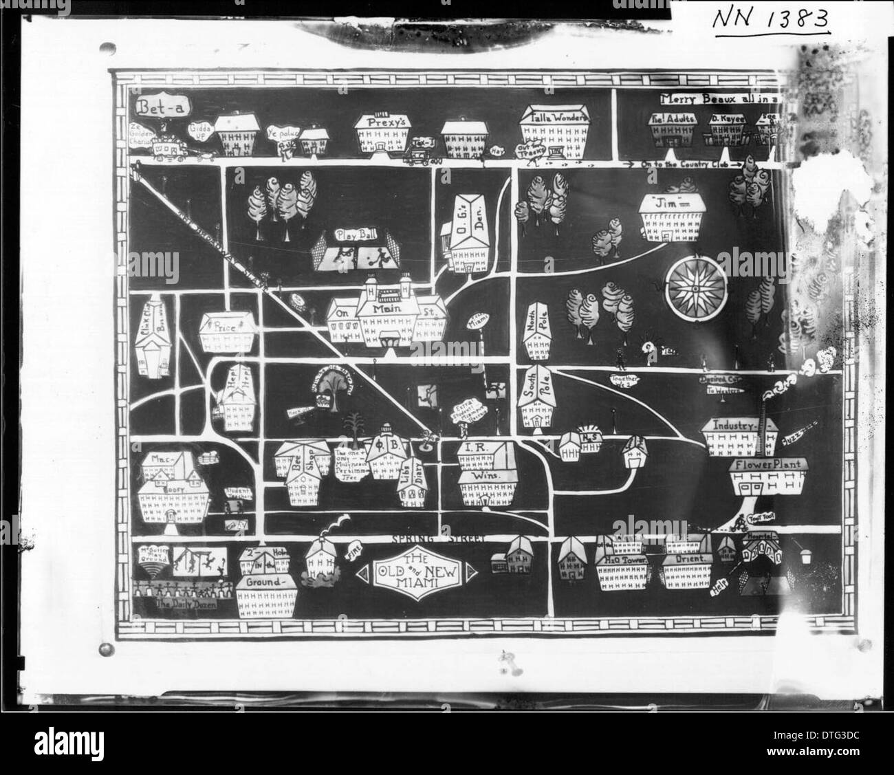 This satirical map of Miami University humorously depicts the campus ...