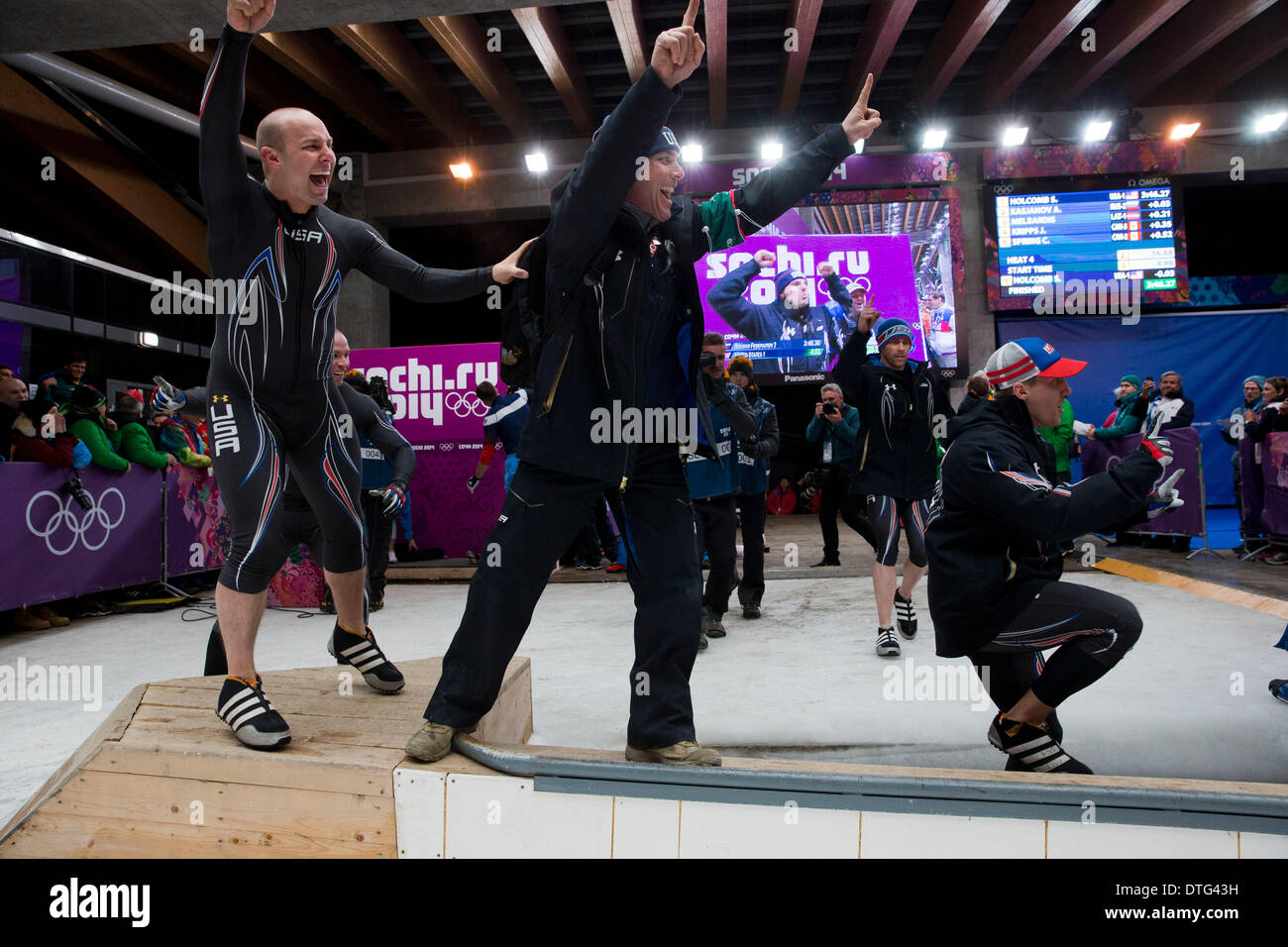 Sochi, Russia. 17th Feb, 2014. Nick Cunnington, left, and theUnited ...