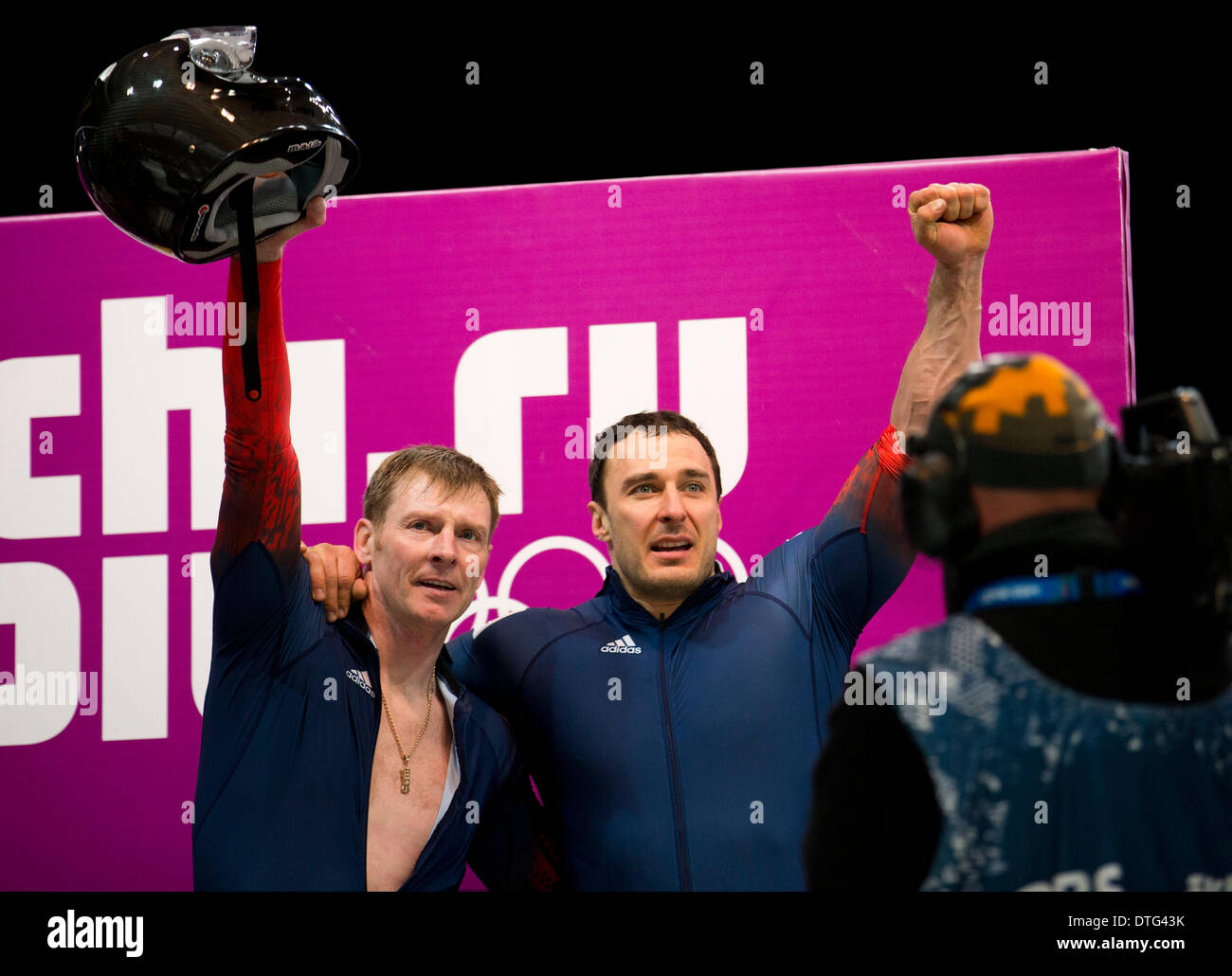 Sochi, Russia. 17th Feb, 2014. Alexander Zubkov and Alexey Voevodal ...
