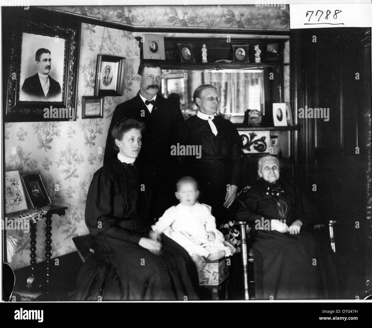 The J.A. Decker family portrait, taken in 1907, showcases a historic ...