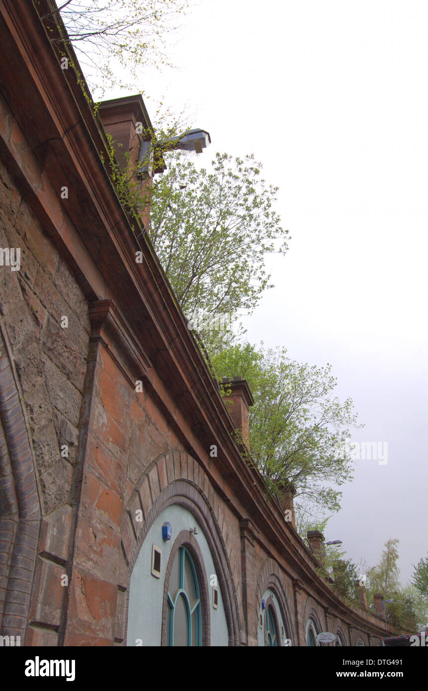 Railway arches on Osborne Street near Saltmarket in Glasgow, Scotland ...