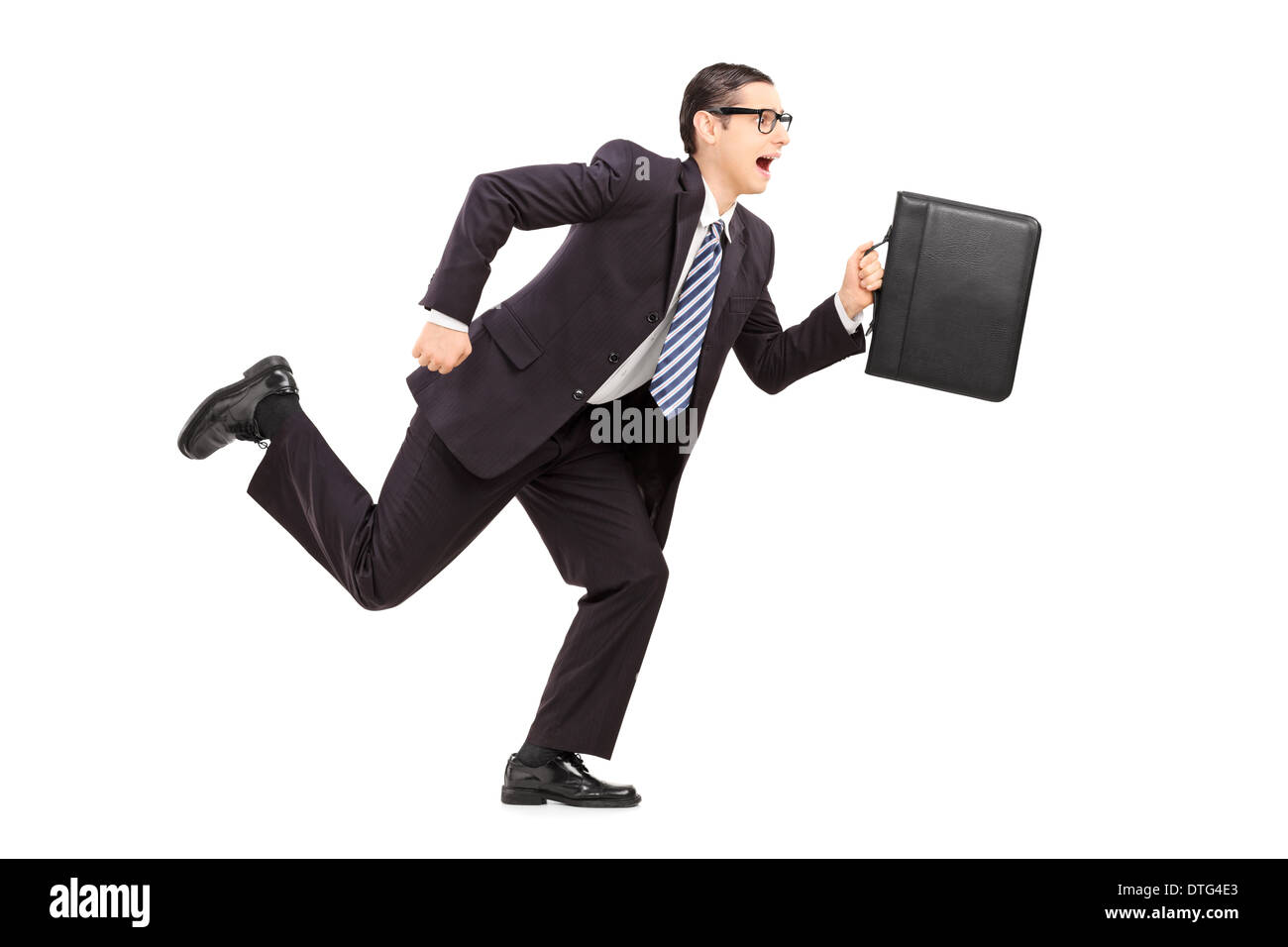 Scared People Running Away