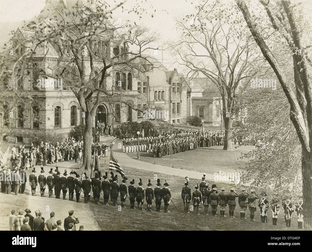 Circa 1910s photograph, graduation ceremony at Brown University in ...
