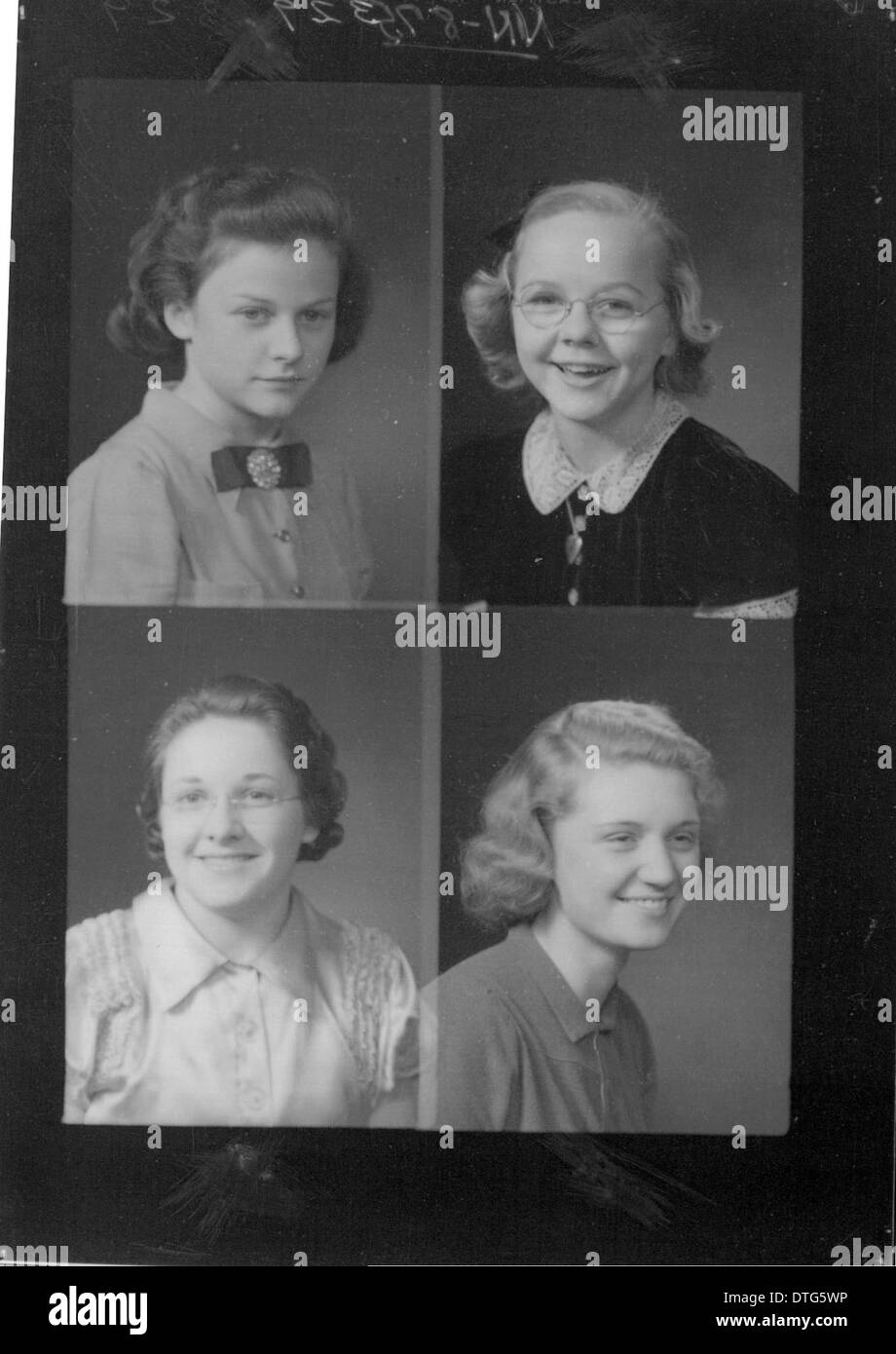 McGuffey High School yearbook portraits 1939 Stock Photo - Alamy