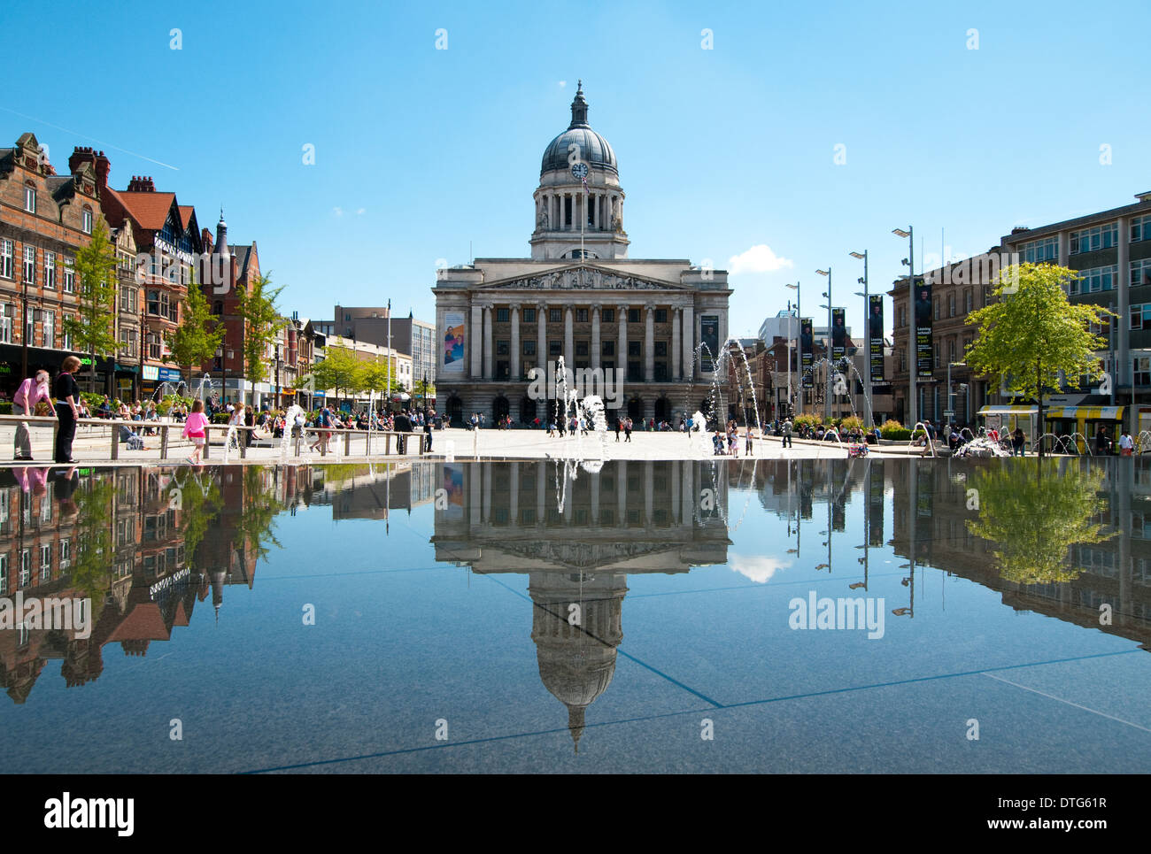 Nottingham market square hi-res stock photography and images - Alamy