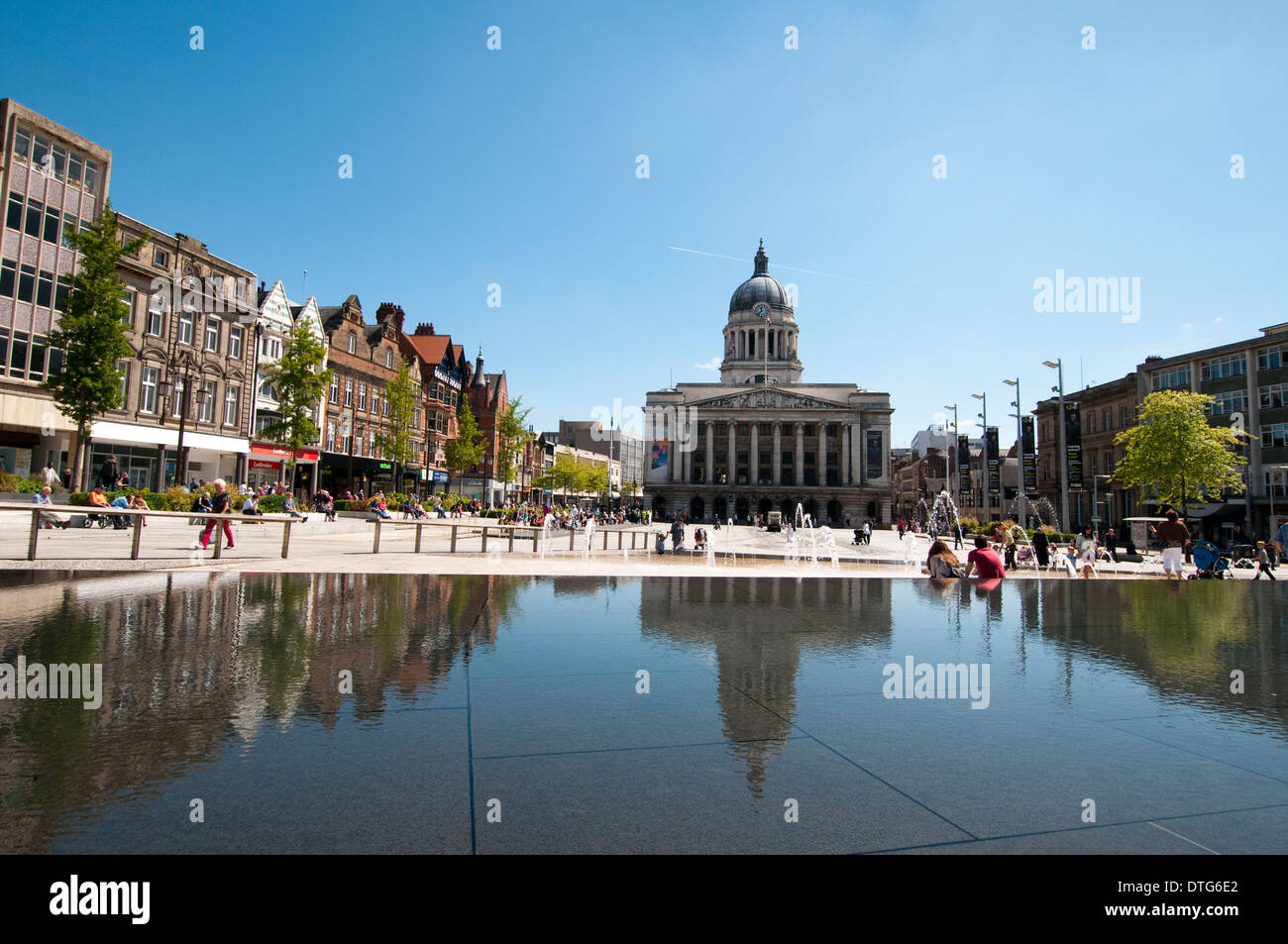 Nottingham market square hi-res stock photography and images - Alamy