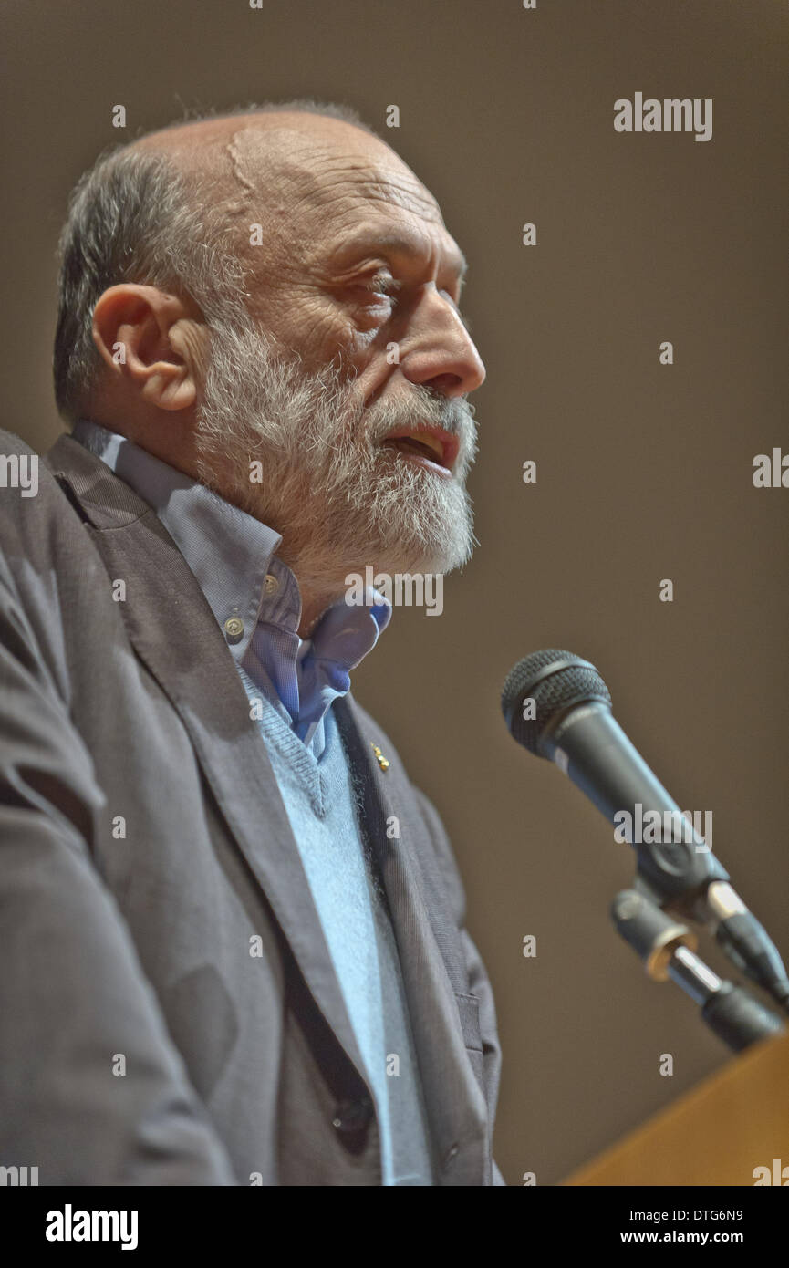 Milan, Italy. 17th Feb, 2014. Carlo Petrini during the Slow Food ...